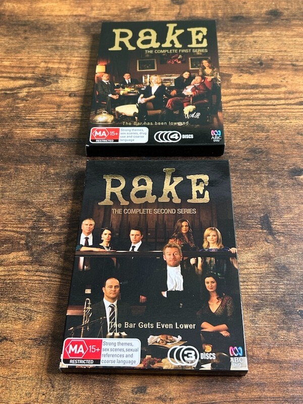 Rake 1st + 2nd Series DVD 7 Discs w/ Slipcase Region 4 Australia Import ...