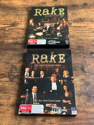 Rake 1st + 2nd Series DVD 7 Discs w/ Slipcase Region 4 Australia Import ...
