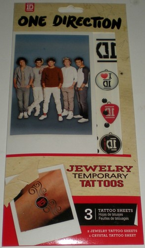 ONE DIRECTION TEMPORARY JEWELRY TATTOOS ID ZAYN NIALL LIAM LOUIS HARRY ...