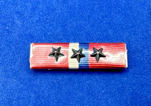 WWII WW2 Philippine Liberation Medal Ribbon Bar with 3 Campaign Star ...