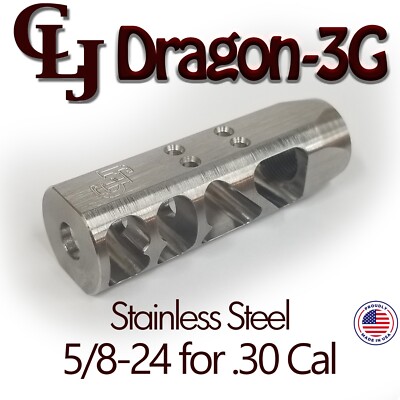 5/8-24, 7.62/.308 Recoil reducing compensator Stainless Steel | eBay