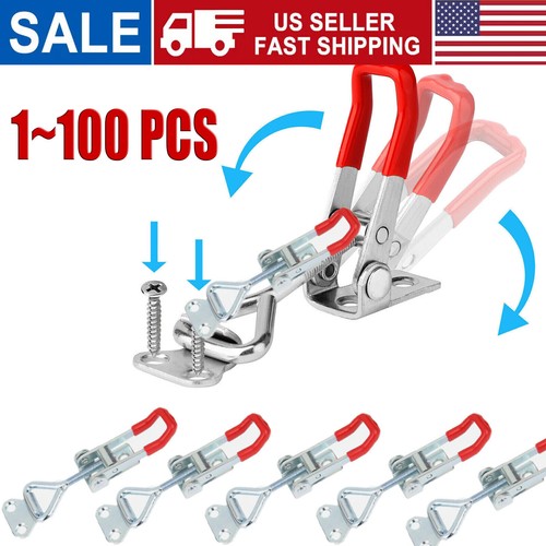 Heavy Duty Steel Toggle Latch Catches Adjustable Lock Clamp For Boxes ...