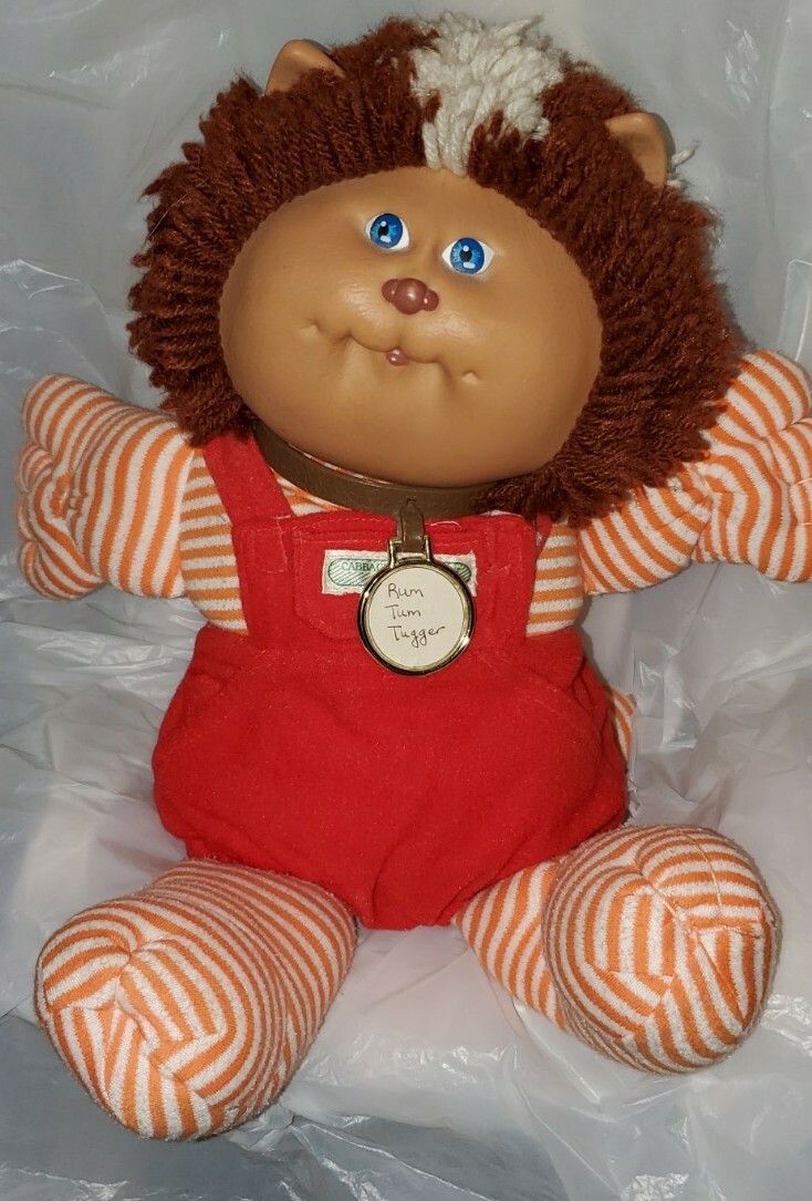 Cabbage Patch Koosa Doll Cat VTG. Xavier Roberts Orange Stripes OAA ...
