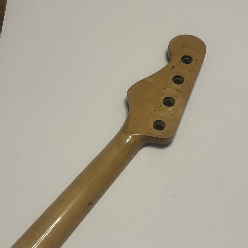 Vintage Precision Bass Neck Maple Cap 70s 80s Blue Headstock P-bass ...