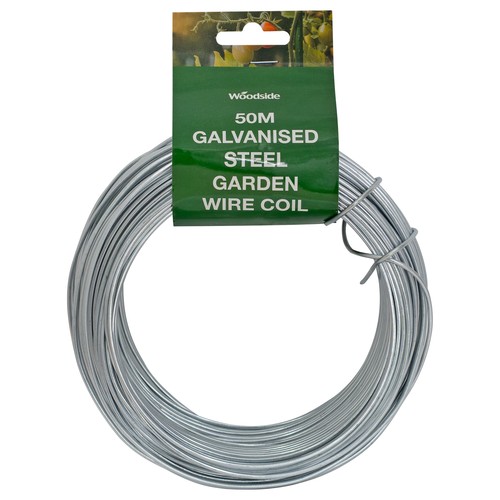 Galvanised Steel Garden Wire for Plant Ties & Support, DIY & Fencing ...