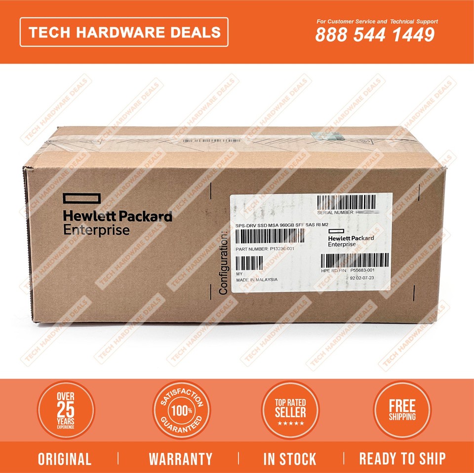 R0Q46A NEW SEALED HPE MSA 960GB SAS 12G RI SFF M2 SSD | eBay