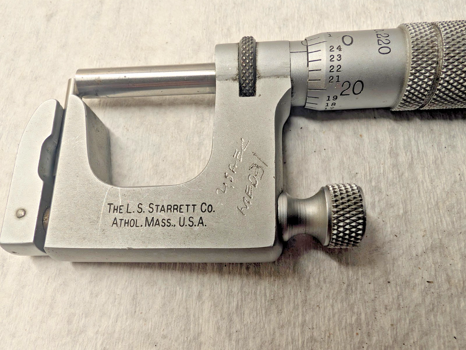 STARRETT 0-1 Inch MULTI ANVIL MICROMETER NO 220 | eBay
