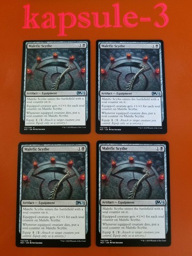 4x Malefic Scythe | M21 Core Set 2021 | MTG Magic Cards | eBay