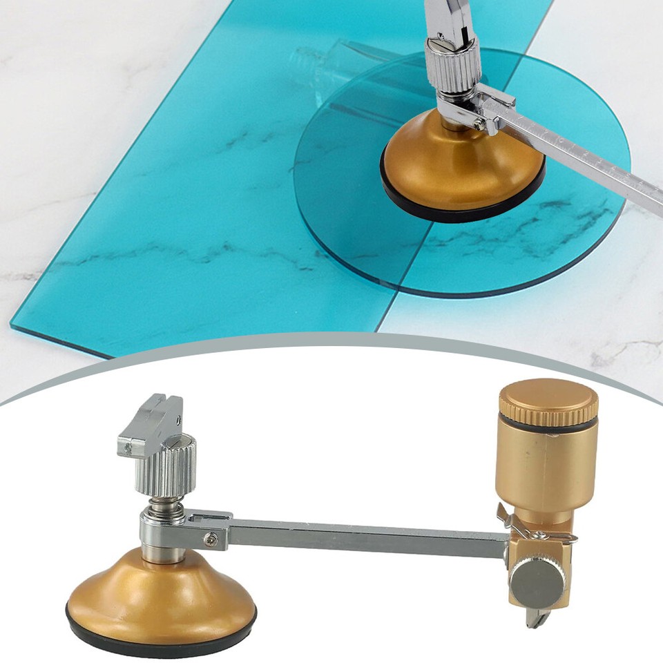 UK 360° Rotation Glass Circle Cutter Compass 20cm Diameter Circular ...