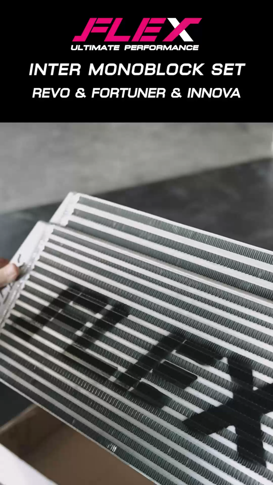 Intercooler MONOBLOCK BLACK EDITION FLEX TOYOTA NEW FORTUNER REVO ...