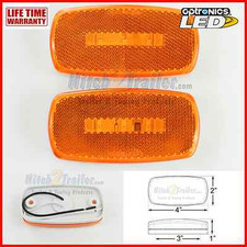 GLO-BRITE 122Y Orange / Amber Marker Light Lens Rv/camper Globrite for ...