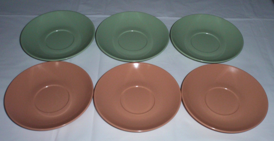 Vintage Mallo Ware Melamine Melmac Dishes Lot Plate Saucer Fruit Cereal ...