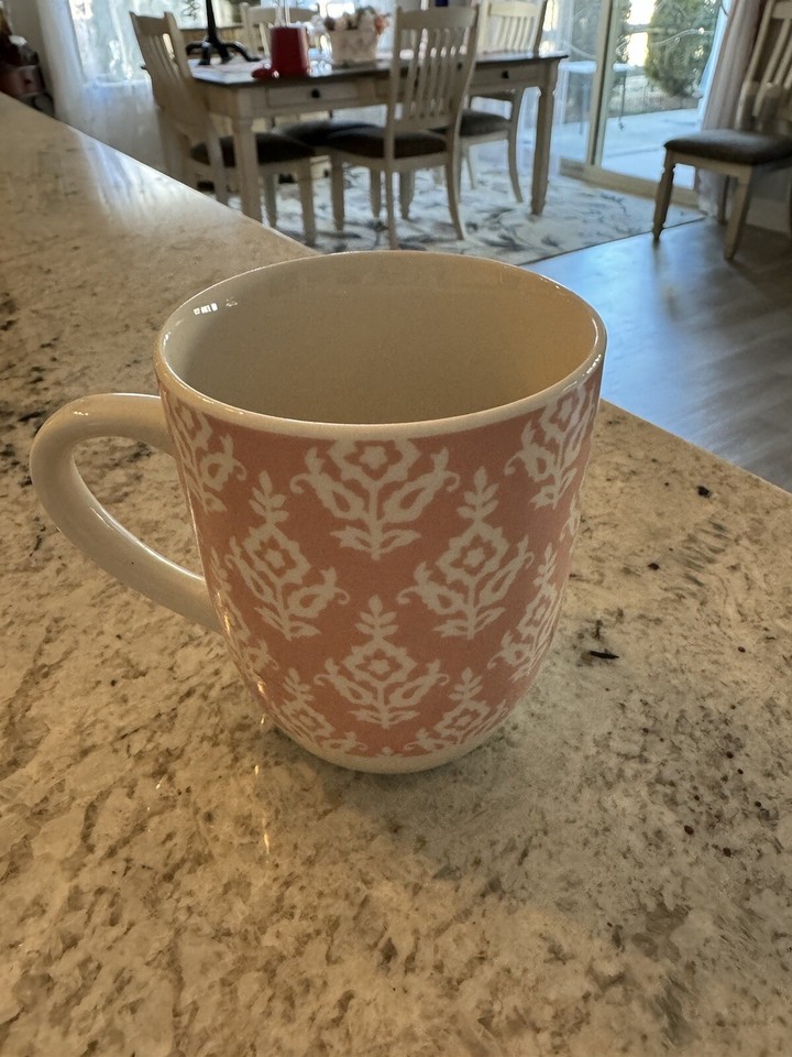 MAINSTAYS Coffee Mug Set 8 pink with flowers | eBay