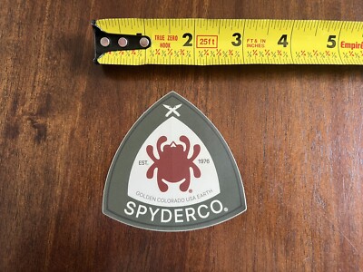 Spyderco Spyder Co Logo Green White Red Sticker/Decal Approx 3” New | eBay