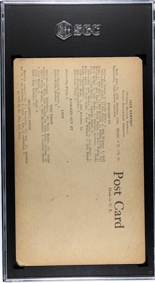 1925 Exhibits Mr. William Harrison Dempsey SGC 1 – Early Jack Dempsey ...