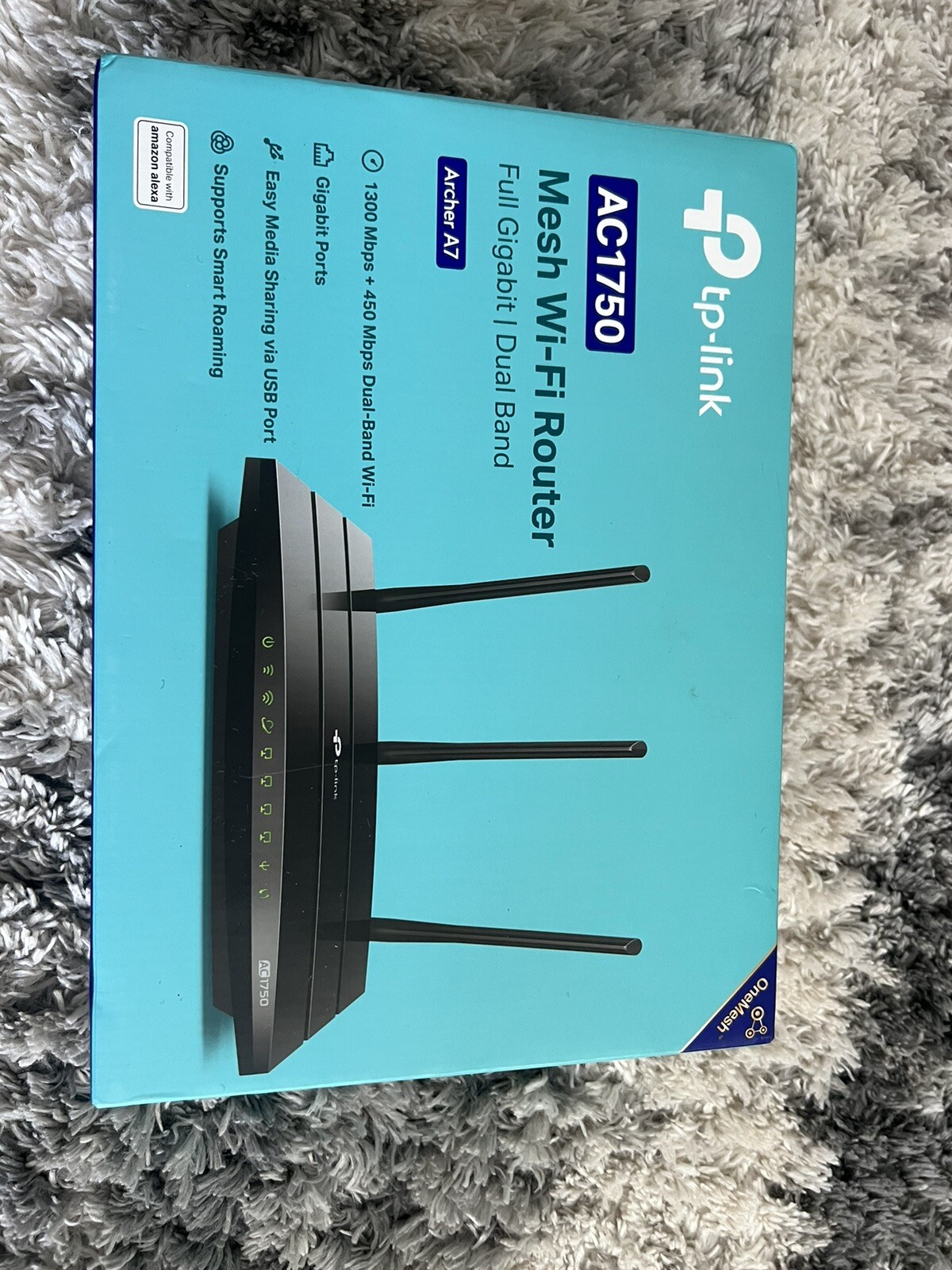 TP-Link Archer A7 AC1750 Wireless Dual-Band Gigabit Router - Black ...