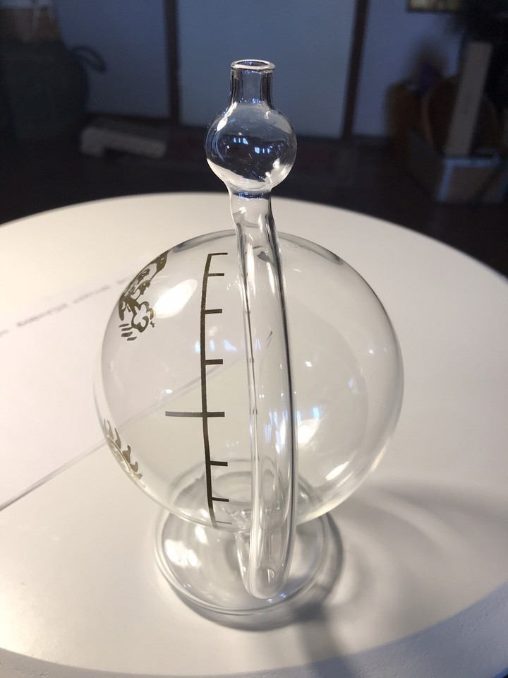 Hand Blown Glass Barometer Weather Ball 9”tall | eBay
