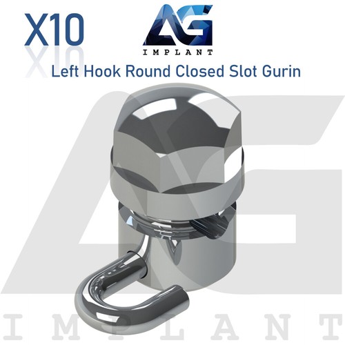 Round Closed Slot Gurin Left Hook Grip Lock Stop Archwire Orthodontic ...