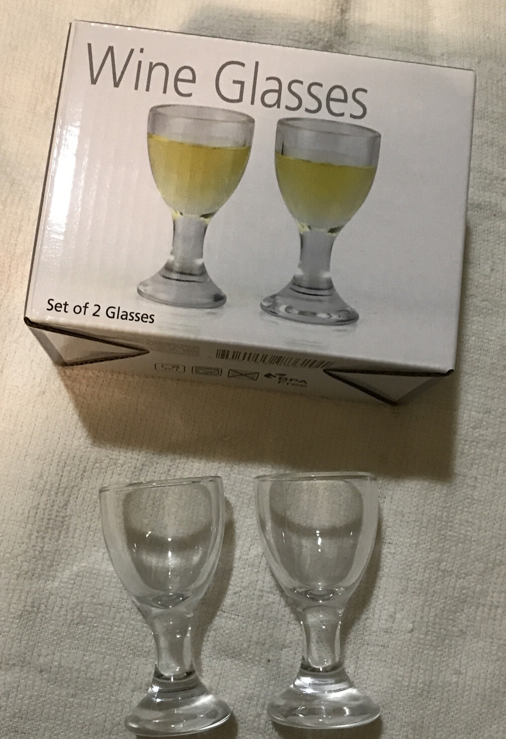 Mini Wine Shot Glasses Set of 2 ISLAND DOGS Unique Long Stem .7oz/20ml ...