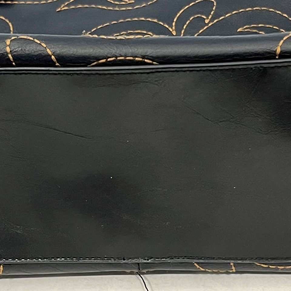 Naturalizer Leather Stitched Smaller Tote Purse Gold Accents | eBay