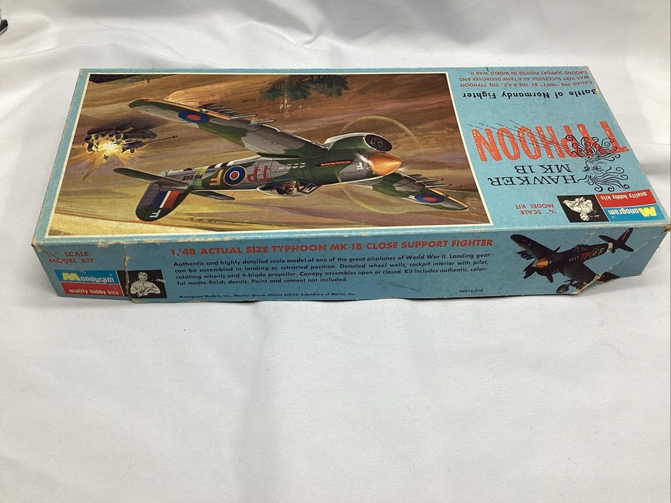 VINTAGE MONOGRAM 1/48 HAWKER MK.1B TYPHOON BATTLE OF NORMANDY Kit # PA ...