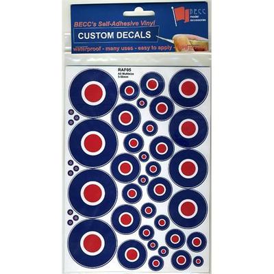 RAF Roundels Self Adhesive Vinyl Decals RAF05 BECC | eBay