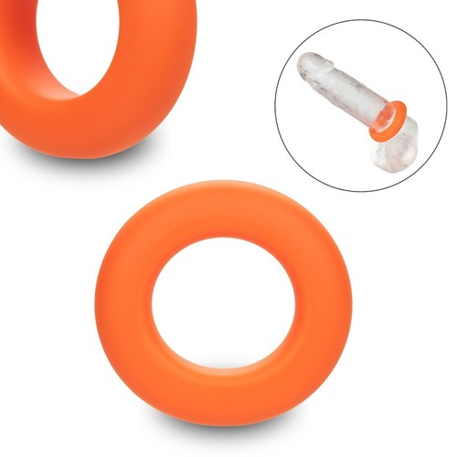 Ultra Soft Thick Liquid Silicone Male Penis Enhancer Prolong Cock Ring ...