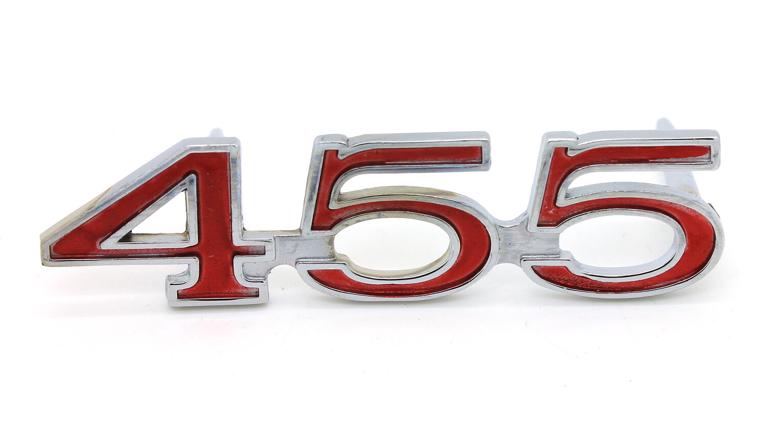 NEW Pontiac "455" Custom Grille Emblem / Red w/Chrome Trim Grill Engine ...