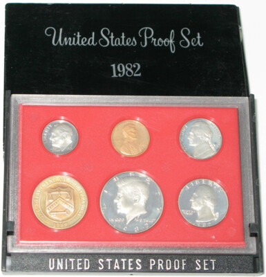 1982-S U.S. Proof Set - 5 Coins + a Mint Token in OGP | eBay