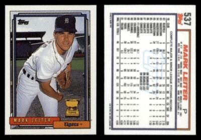 Mark Leiter - Tigers #537 Topps 1992 Baseball Micro Card | eBay