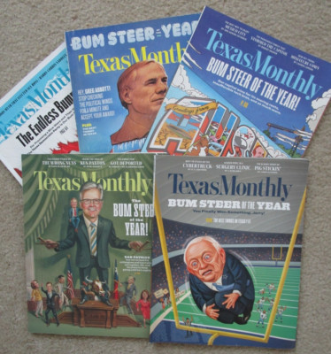 TEXAS MONTHLY Magazine BUM STEER Awards 2021/25 (5 Magazines) | eBay