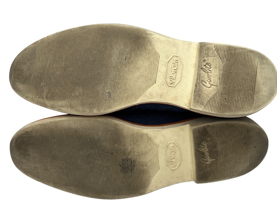 ALLEN EDMONDS BATON ROUGE DENIM/SUEDE OXFORD BAROQUE CAP TOE SHOES SIZE ...