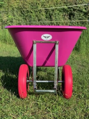 OX TWIN WHEELBARROW 200L Stable Garden Wheel | Grelly UK