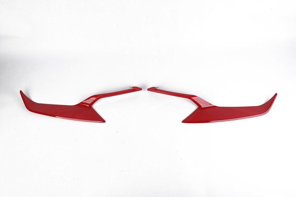 2pcs Red Front Headlight Lamp Cover Trim For Chevrolet Camaro 2019 ...