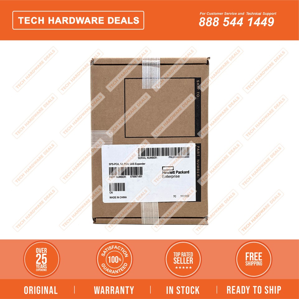876907-001 NEW SEALED HPE DL38X Gen10 12Gb SAS Expander Card w/o Cables ...