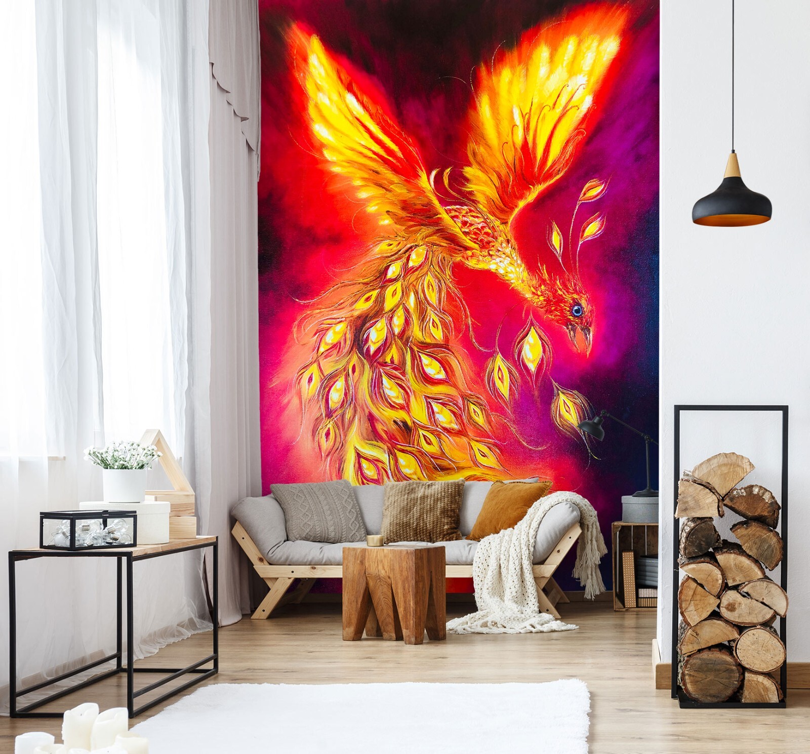 3D Phoenix A364 Wallpaper Wall Mural Self-adhesive Skromova Marina ...