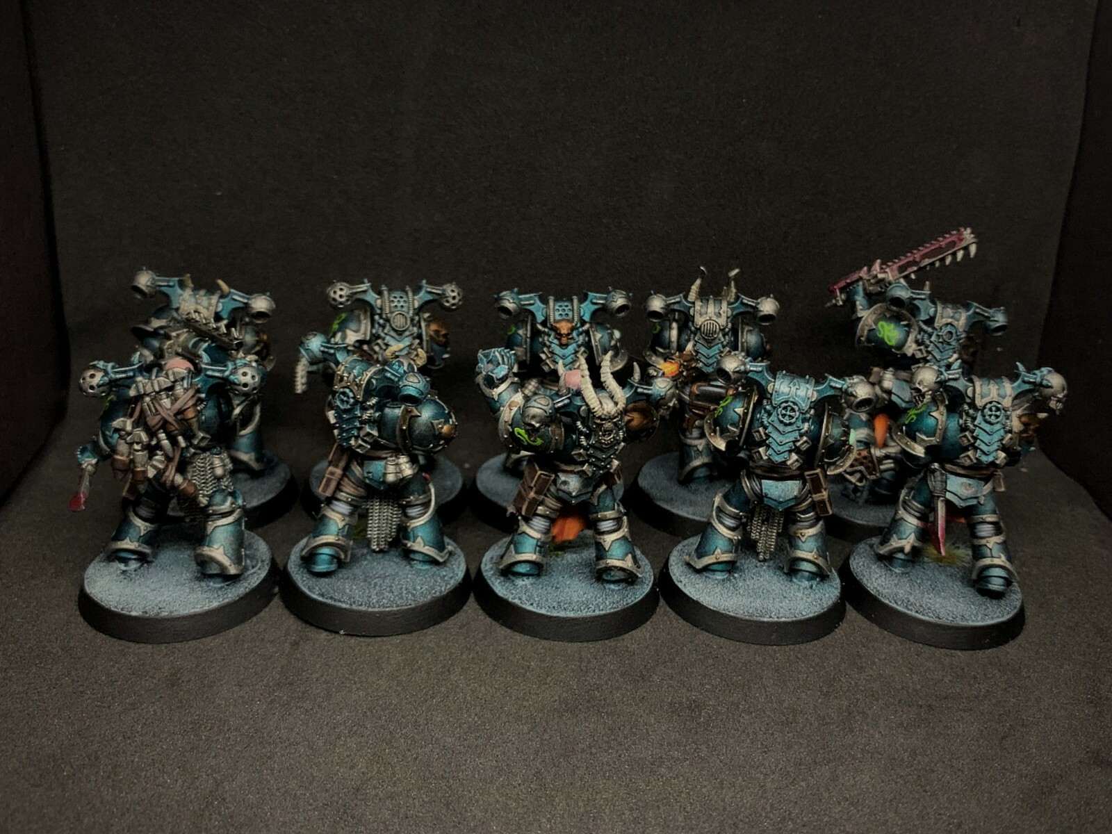 Alpha Legion Chaos Space Marines painted Warhammer 40k Daemon traitor ...