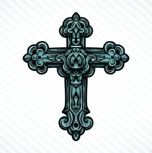 Cross Bumper Sticker Vinyl Decal Car Van Christian Jesus Christ Bible ...