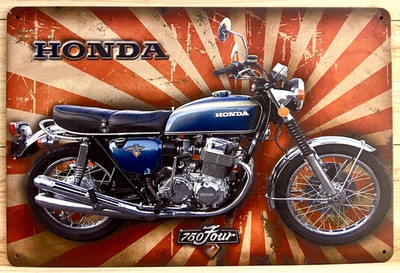 Motorcycle Honda Metal Wall Sign 12" x 8" | eBay
