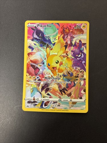 Pokemon TCG Pikachu Secret Rare 160/159 Crown Zenith NM | eBay UK