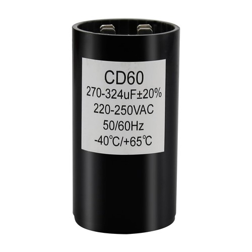 270-324 Mfd uF 220-250VAC Round Motor Start Capacitor, 50/60 Hz AC ...