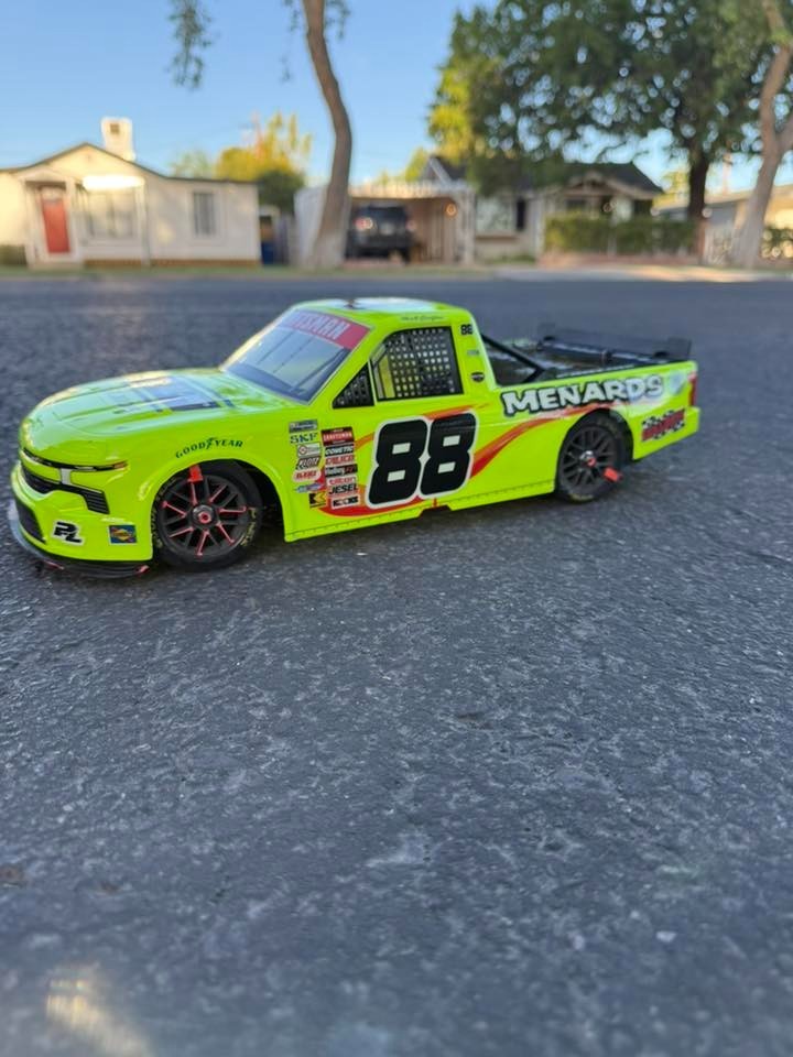 1/12 Scale Matt Crafton Menards Craftsman Series RC Clear Vinyl Sticker ...