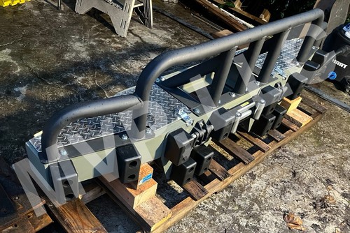 IBIS TEK Style Steel HMMWV Front Push Bumper Brush Guard “W/ Drop Down ...