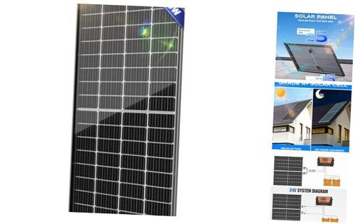Bifacial 200 Watt Solar Panel 9BB Monocrystalline Cell High 200W 1Pack ...