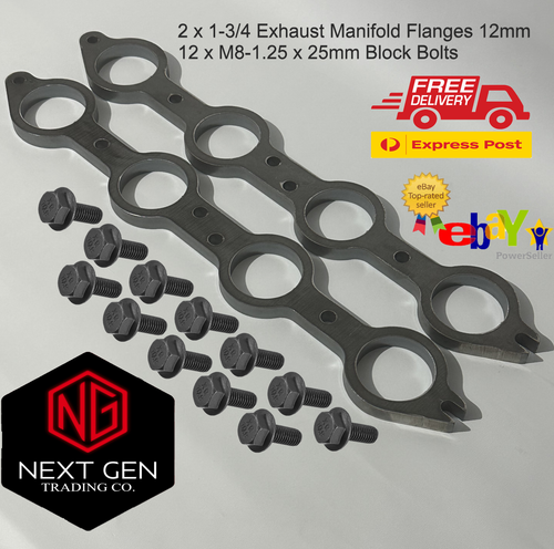 Exhaust Manifold Flange 1 3/4" Port Suit Holden GM LS LS1 LS2 LS3 ...
