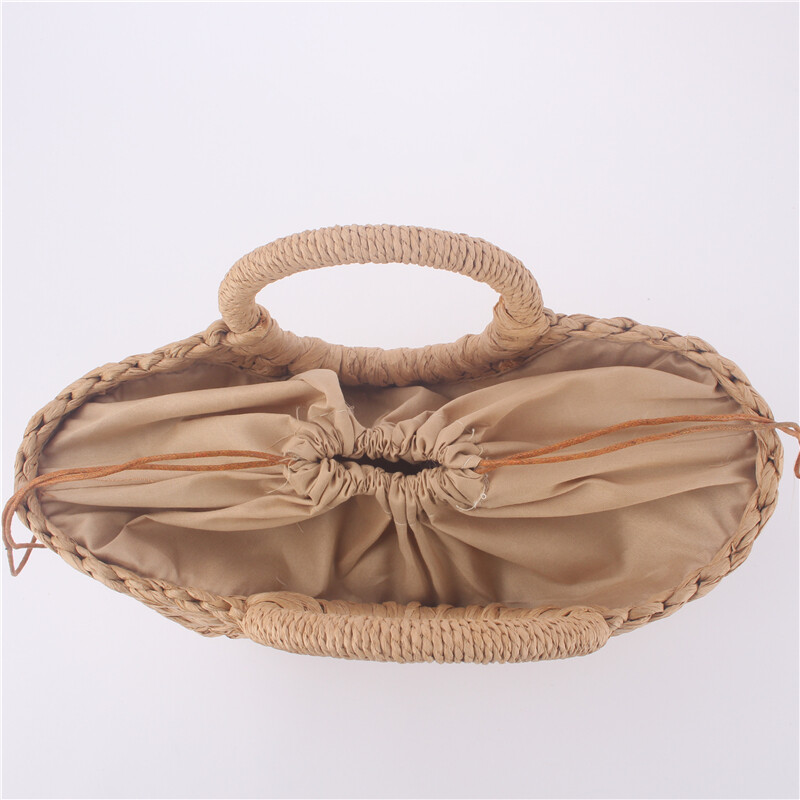 Women Wicker Handbag Totes Summer Beach Straw Woven Boho Rattan Basket ...