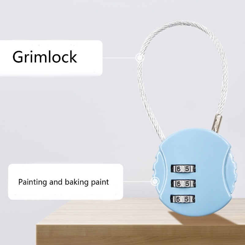 Cable Lock Anti-theft Lock 3-Digit Lock Tear Resistant Multi-purpose | eBay