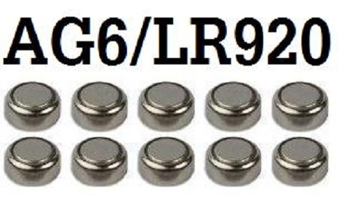 10 x 1.55V Button Coin Cell Watch Battery Batteries AG6 AG-6 LR920 LR69 ...