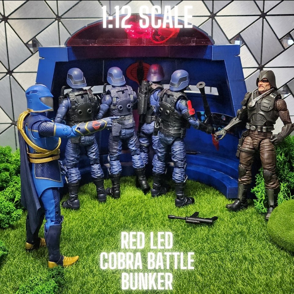 GI JOE COBRA BATTLE BUNKER With RED LED - 1:12 Scale, GI Joe Classified ...