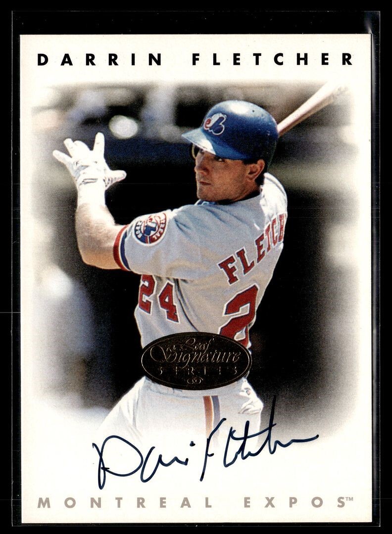 1996 LEAF SIGNATURE SERIES AUTO DARRIN FLETCHER EXPOS | eBay